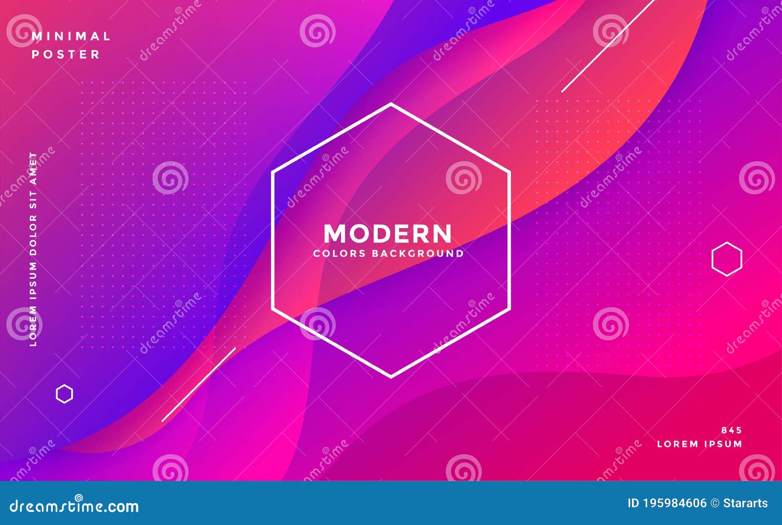 Fluid Style Modern Vibrant Abstract Banner Design Stock Vector ...