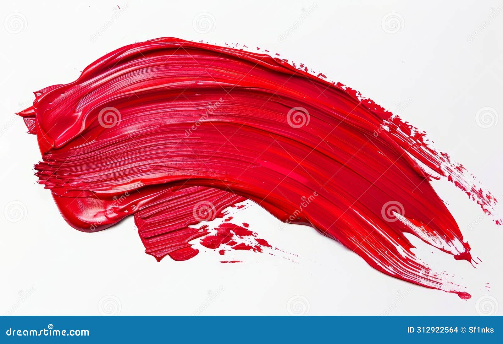 A Fluid Sweep of Red Paint, with Splatters and Dynamic Forms Against a ...