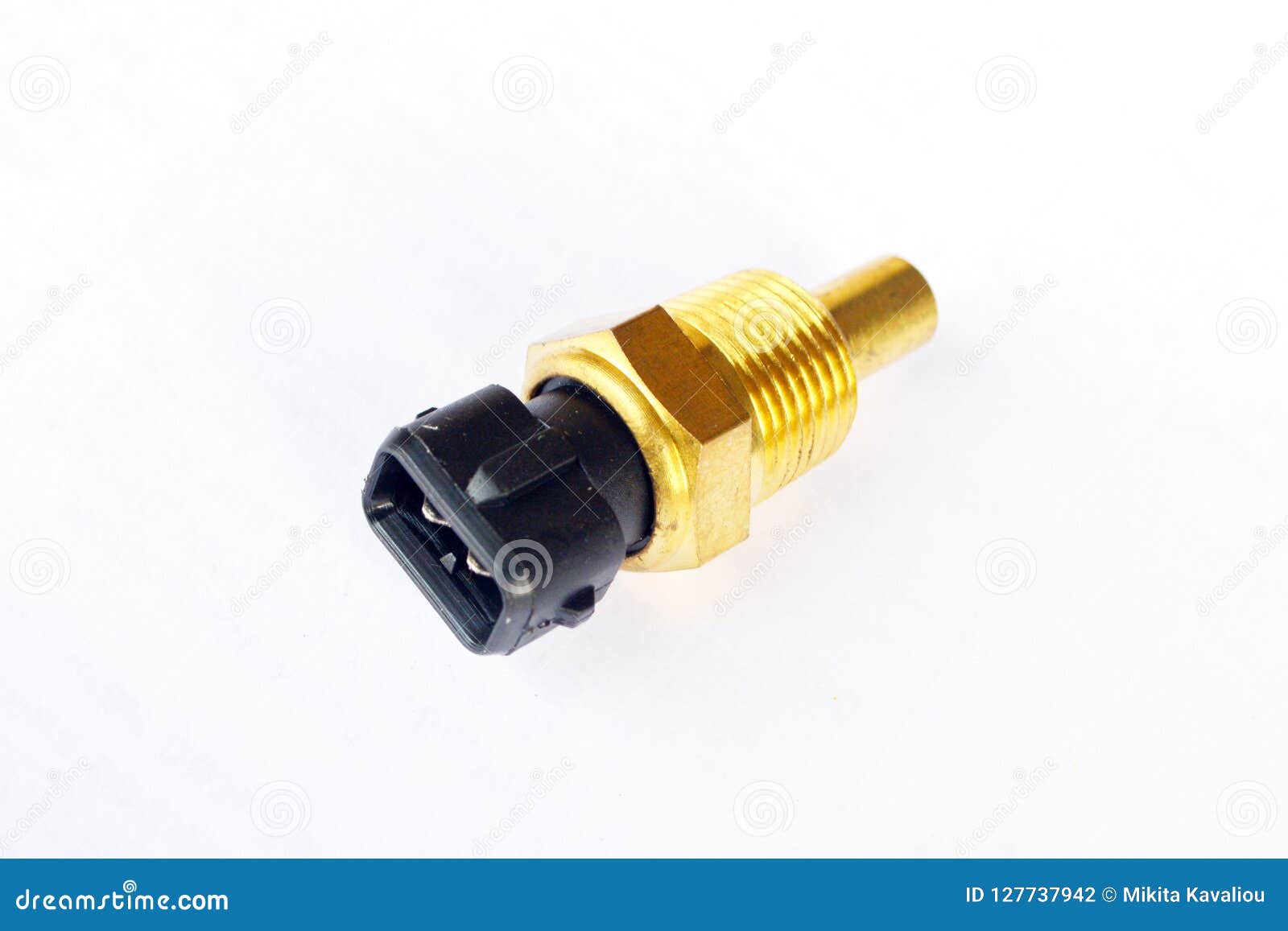 Fluid Temperature Sensor on Isolated Stock Photo - Image of vehicle ...