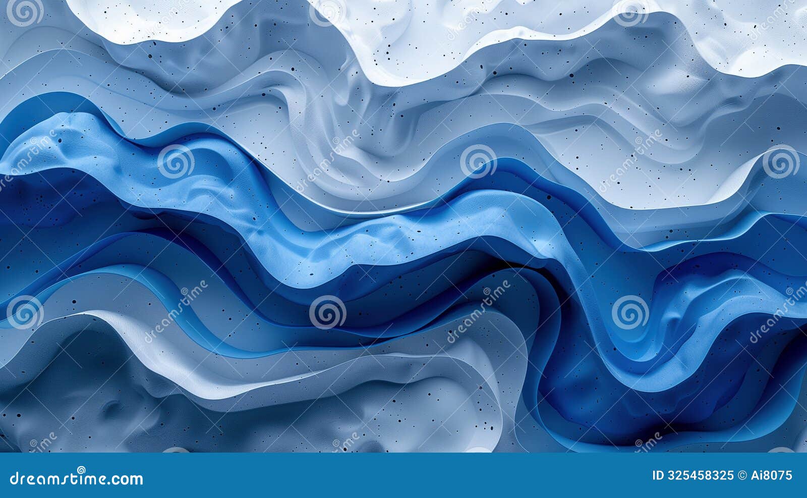 Fluid Undulating Waves in Blue White Shades Texture Background Image ...