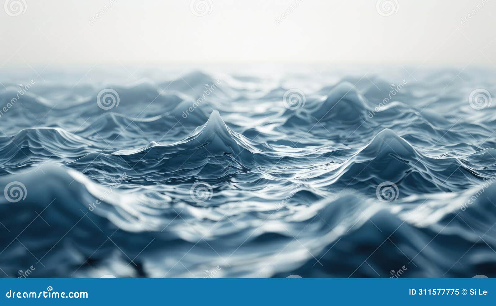 Fluidic Ripples: Isolated Ocean Waves Generated With AI On White ...