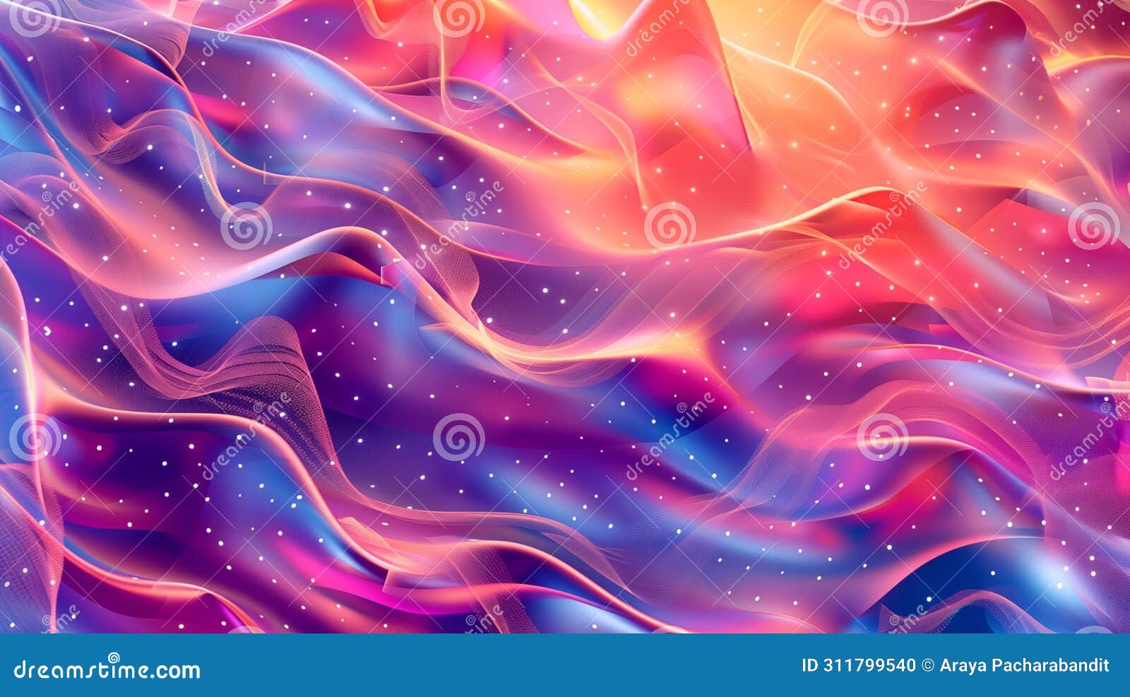 Tech Infused Fluid Streams Flowing Waves with Futuristic Aesthetic, AI ...