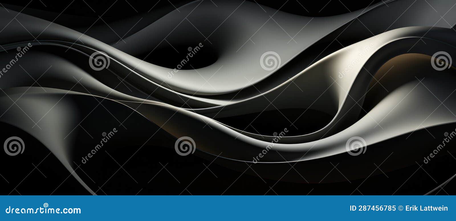 Fluidic Symmetrical Flow Fluid Lines and Shapes - Abstract Background ...