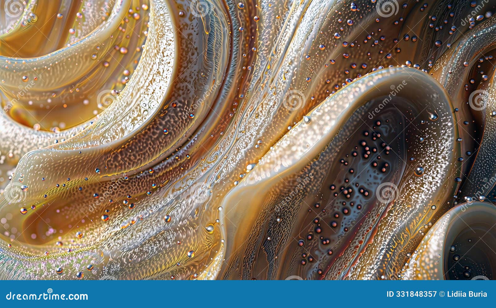 Fluidic Tapestry: Shimmering, Iridescent Liquid Patterns, Generative Ai ...