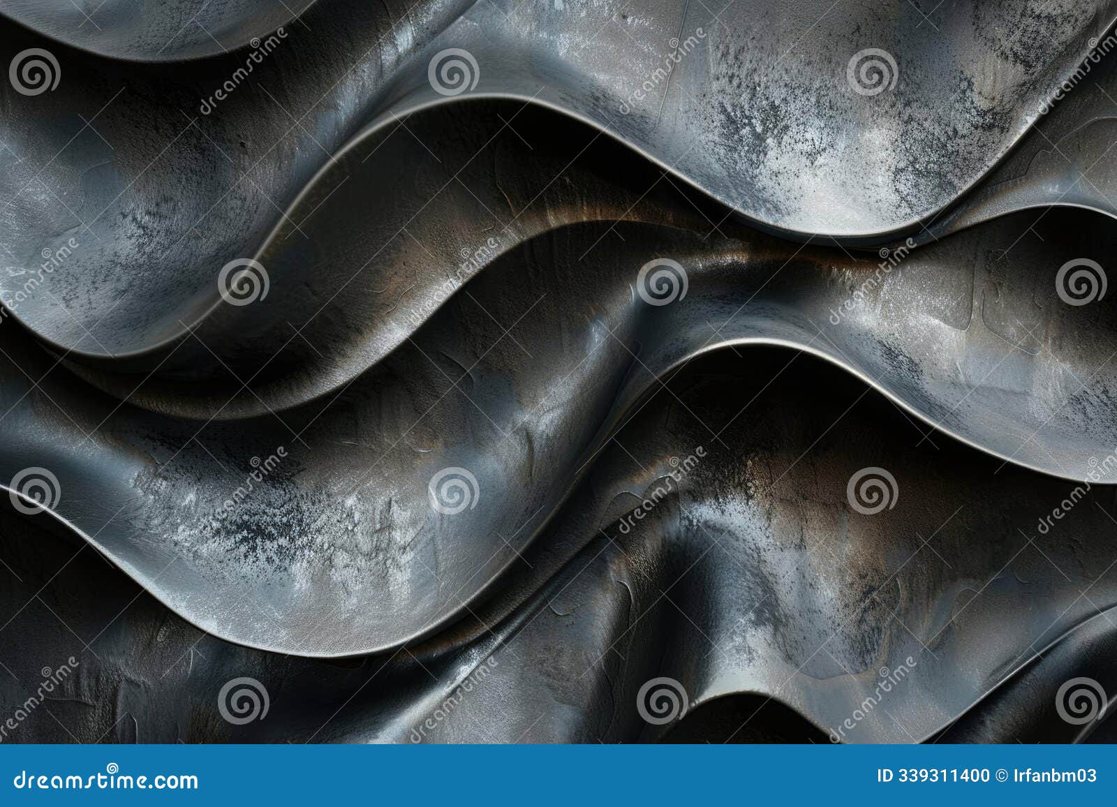 Fluidity in Iron. Organic Flow Concept Stock Illustration ...