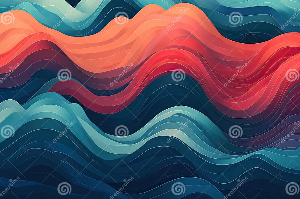 Fluidity of Waves in Abstract Background Design for Your Creative ...