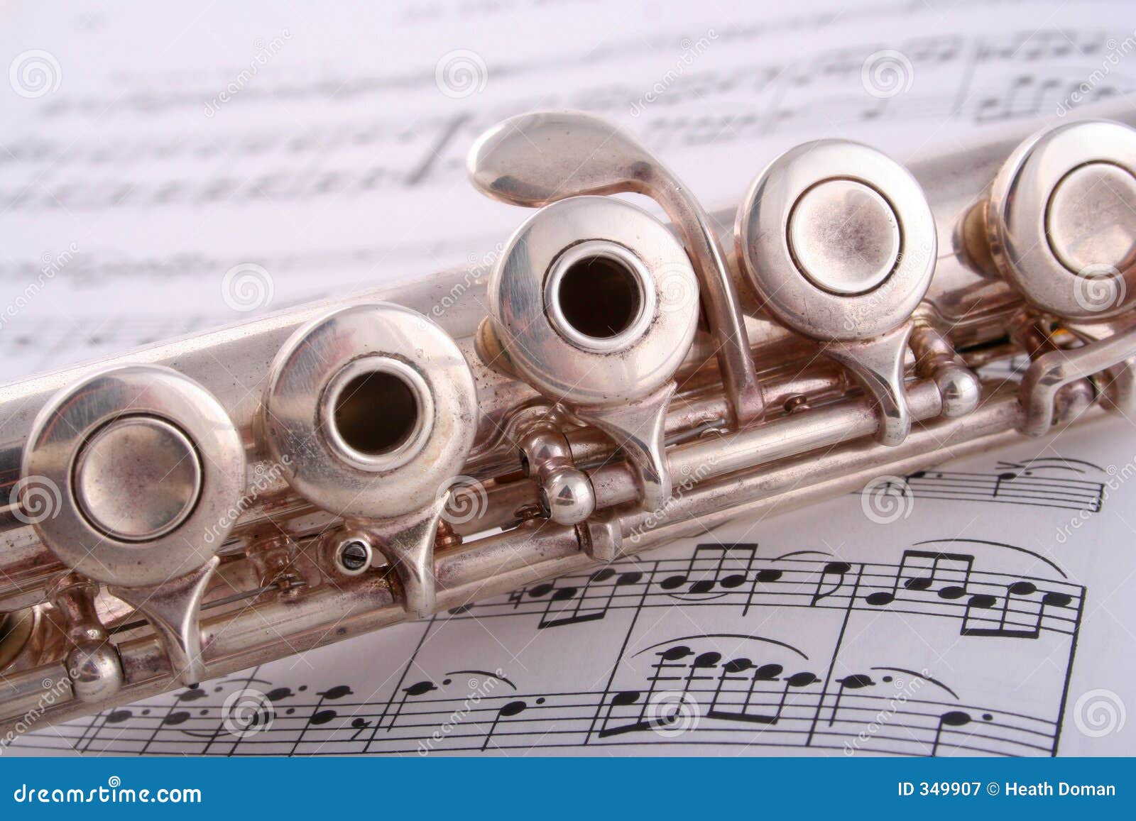 Fluit 1 stock afbeelding. Image of spel, houdwind, trio - 349907