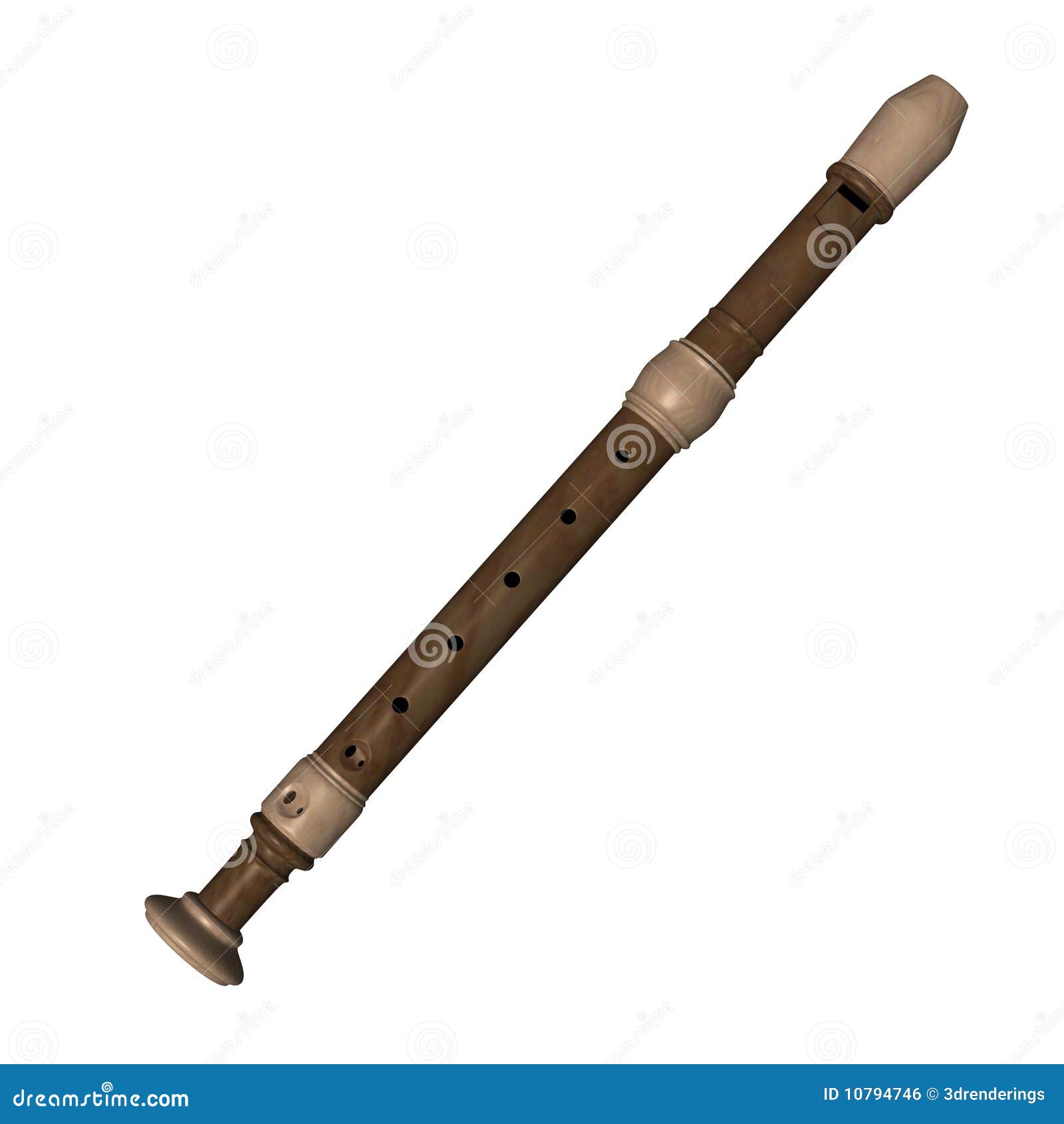 Fluit stock illustratie. Illustration of muzikaal, teruggeven - 10794746