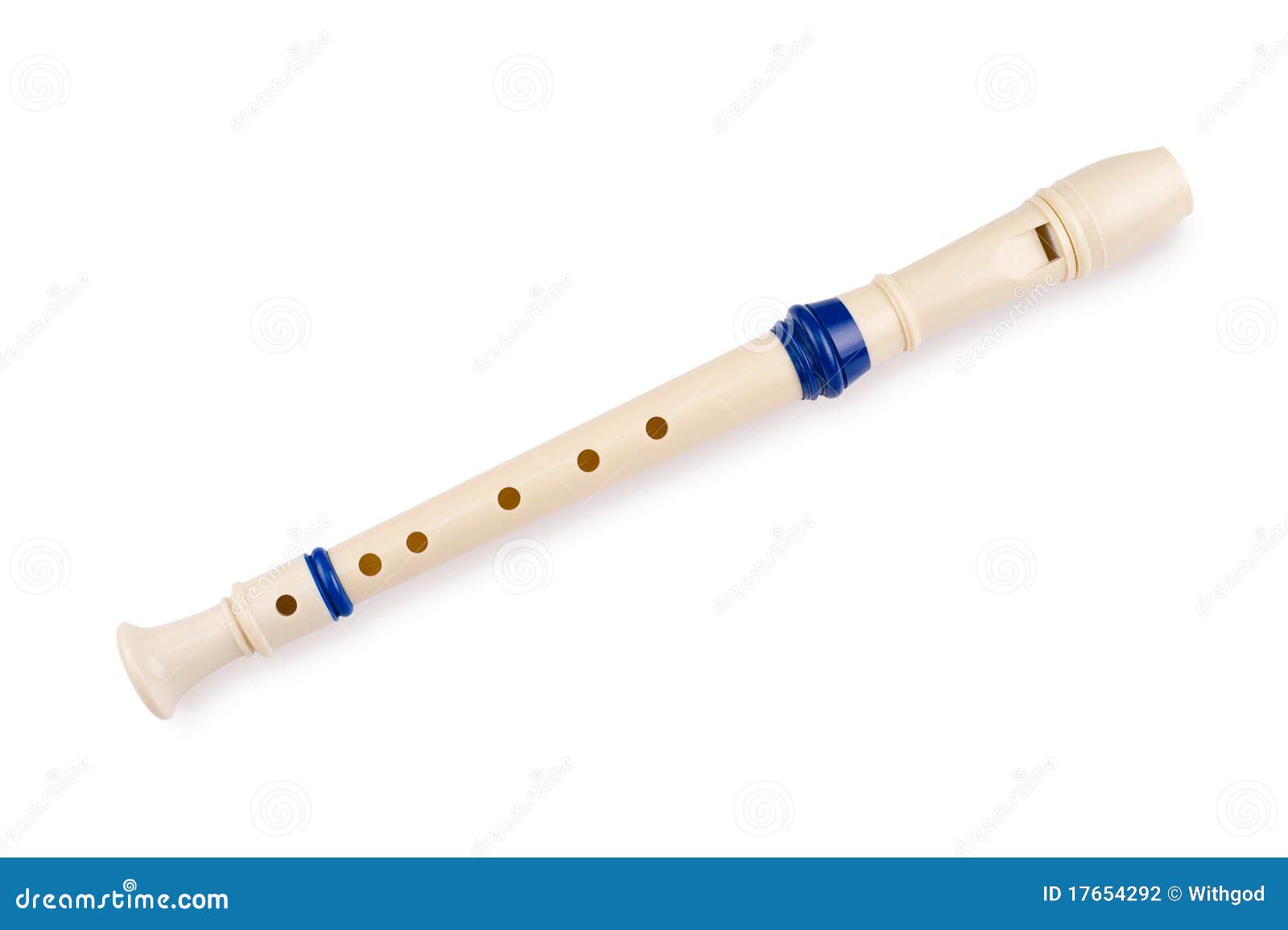 Fluit stock foto. Image of beige, vinger, plastiek, instrument - 17654292