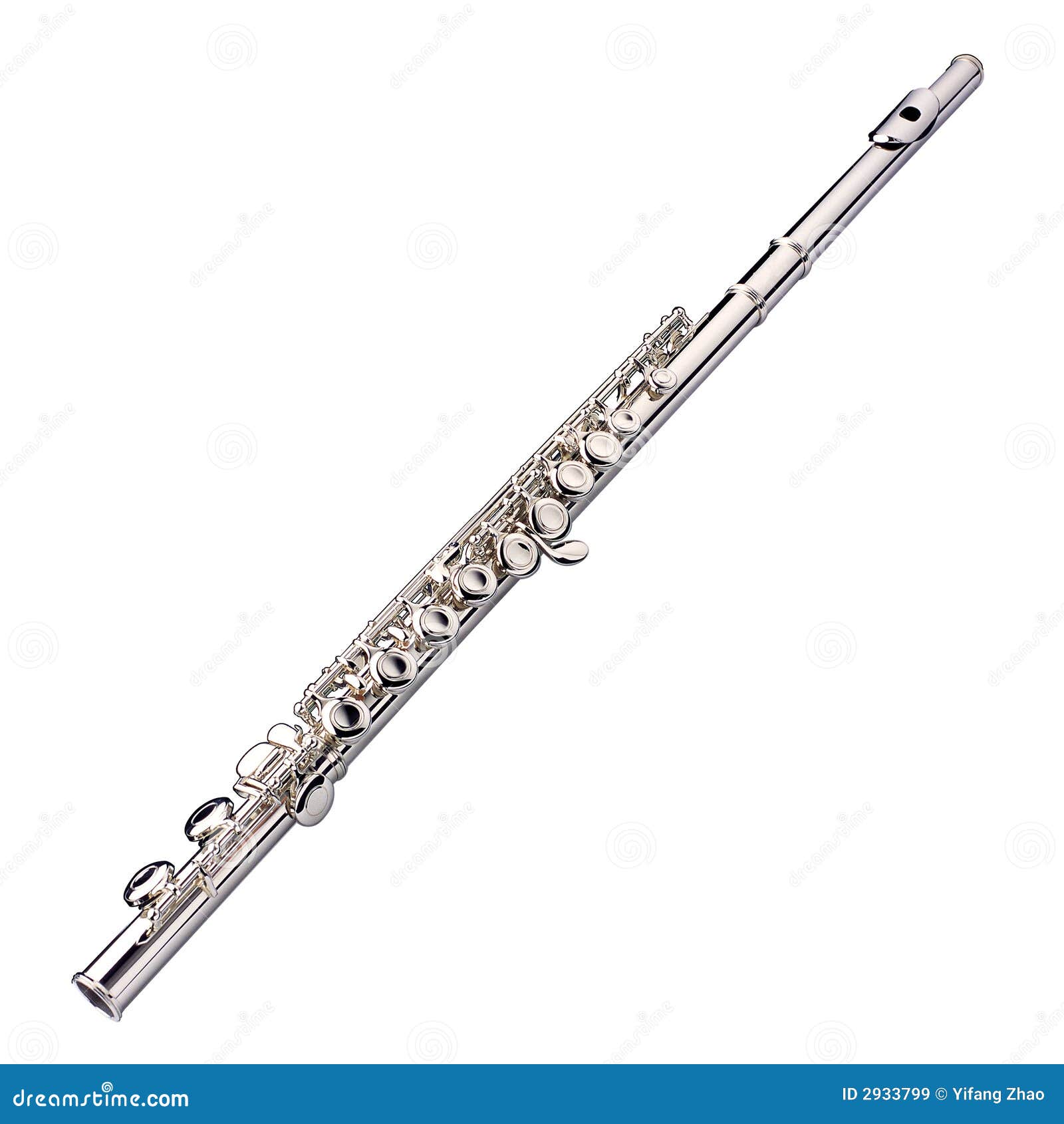 Fluit stock afbeelding. Image of orkest, alle, koorden - 2933799