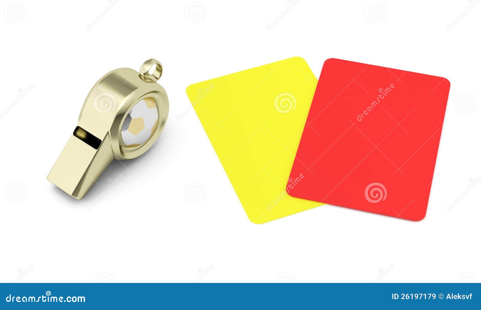 Fluitje En Rode En Gele Kaarten Stock Illustratie - Illustration of ...