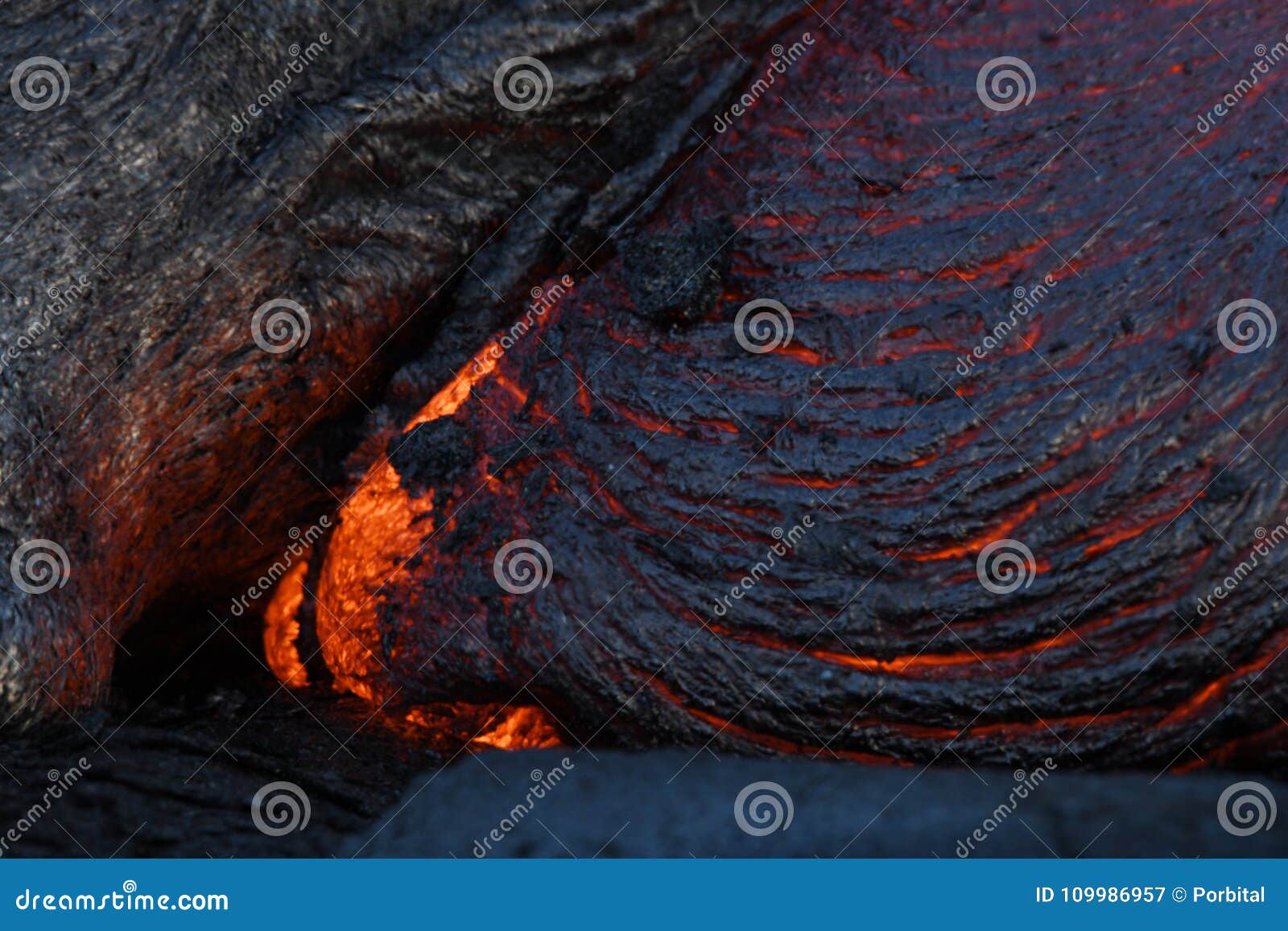 Flujo De La Superficie De La Lava Imagen de archivo - Imagen de roca ...