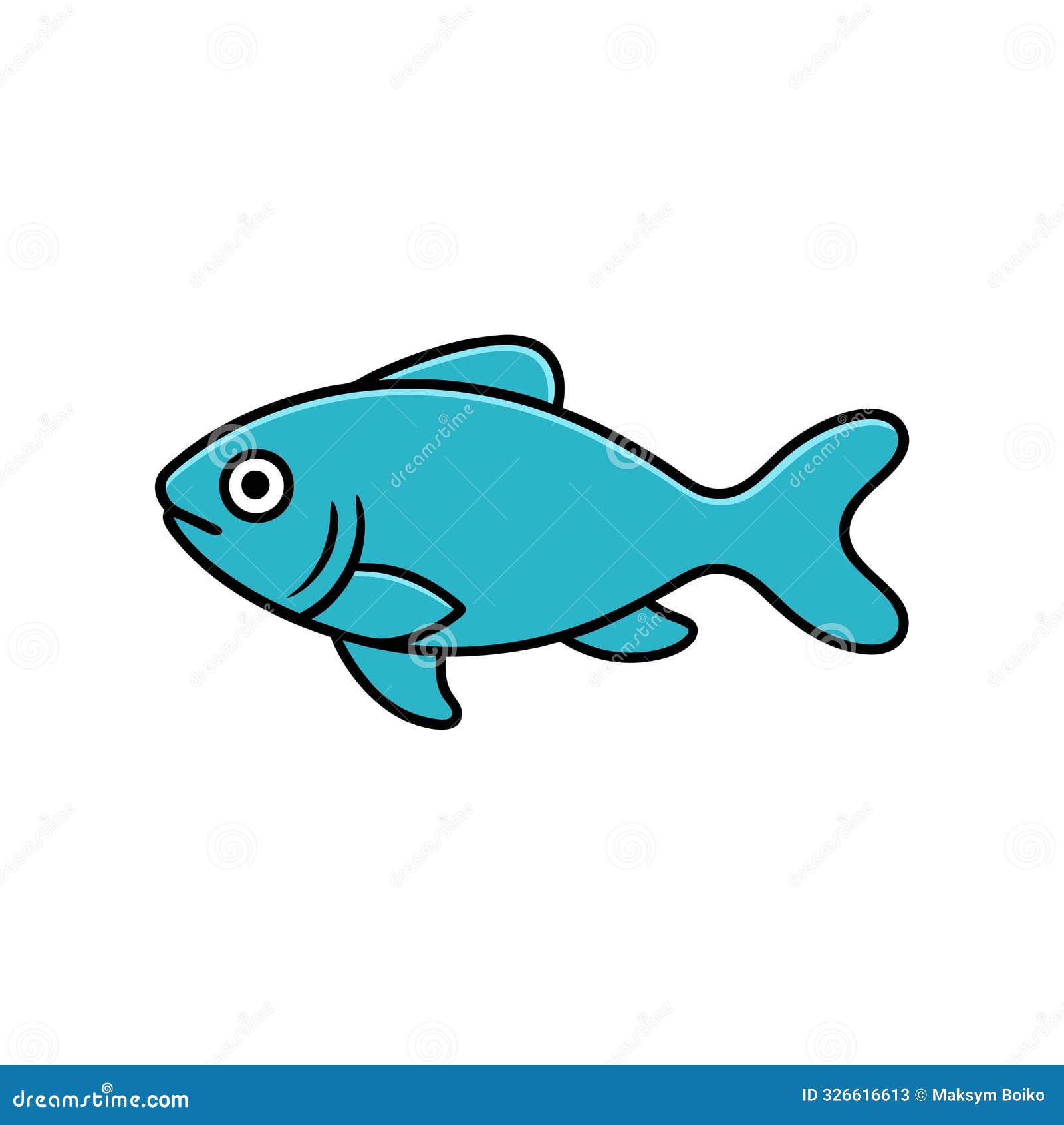 Fluke Fish Learns Icon Vector Stock Vector - Illustration of reindeer ...