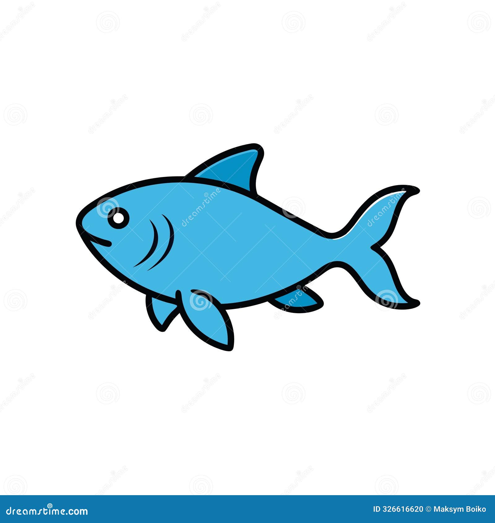 Fluke Fish Reading Icon Vector Stock Vector - Illustration of reindeer ...