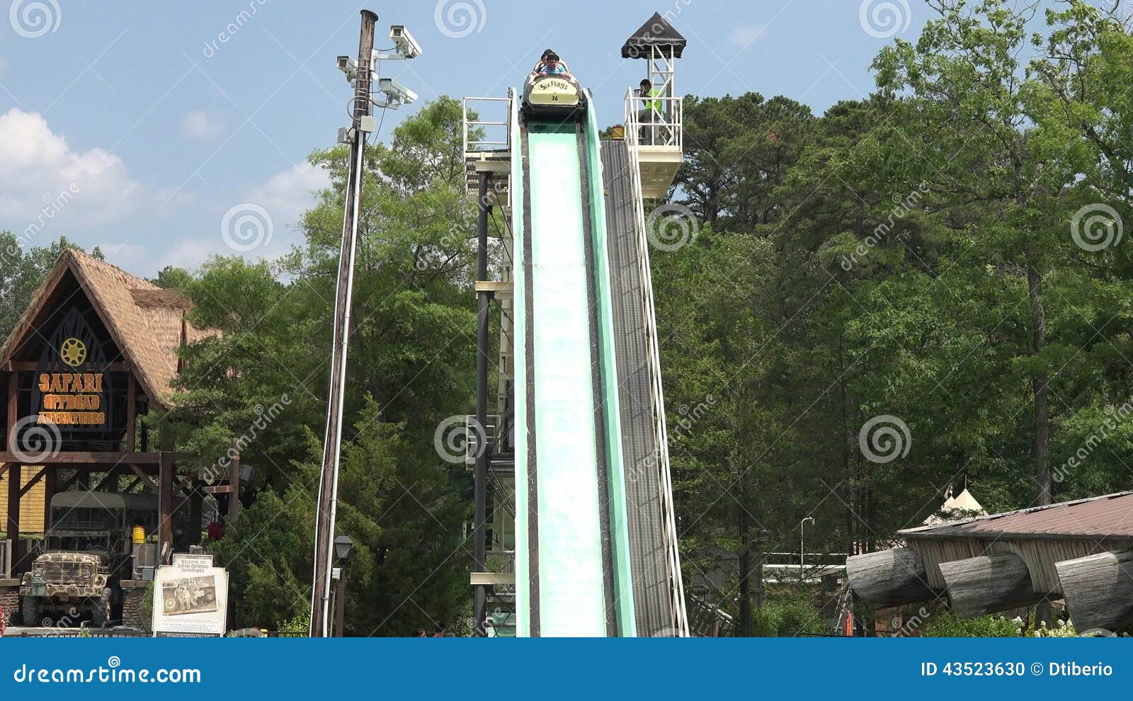 Flume Log Rides Amusement Parks Water Stock Footage & Videos - 2 Stock ...