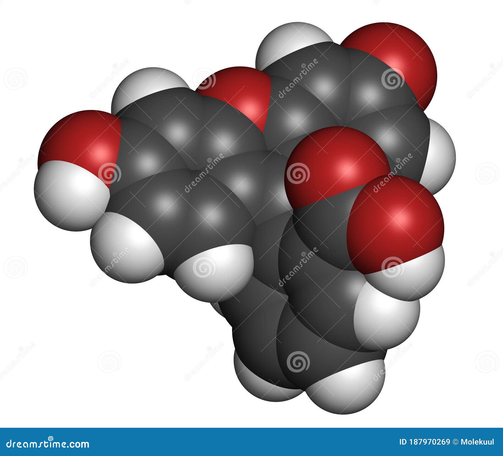Fluorescein Fluorescent Molecule. Stock Illustration - Illustration of ...