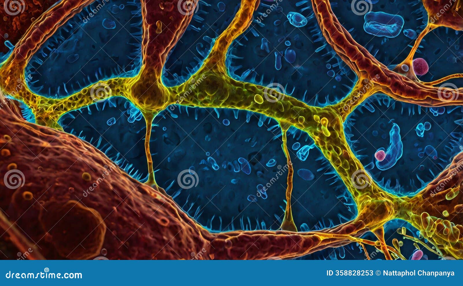 Fluorescence Confocal Microscopy Image Of Protein Modification Inside ...