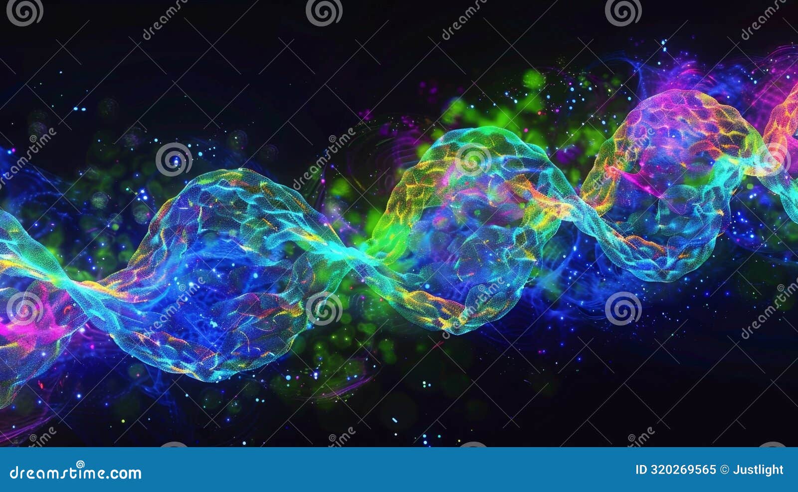 A Fluorescence Image of a Gene Activation Cascade with Each Step ...