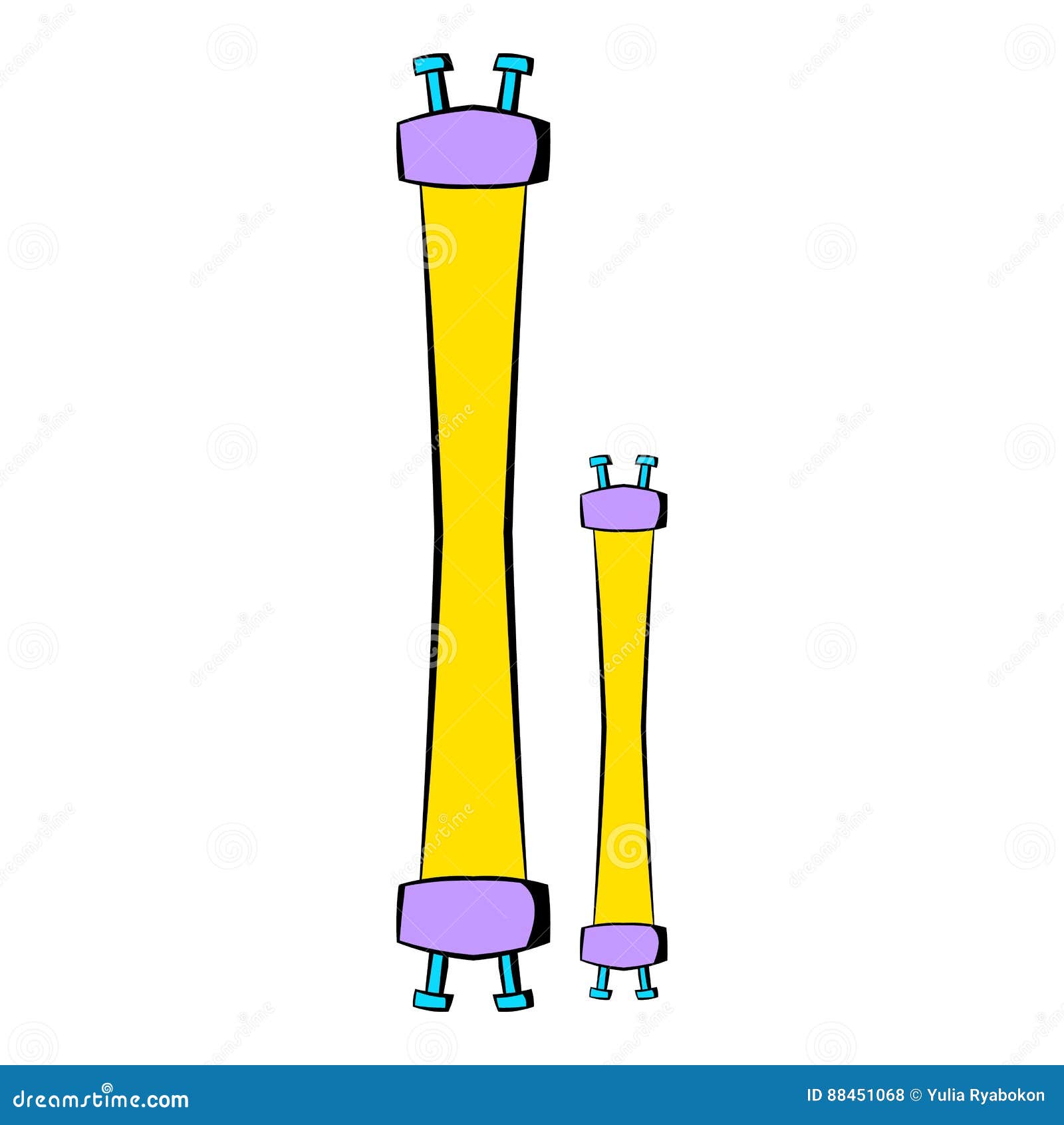 Fluorescence Lamp Icon Cartoon Stock Vector - Illustration of ...