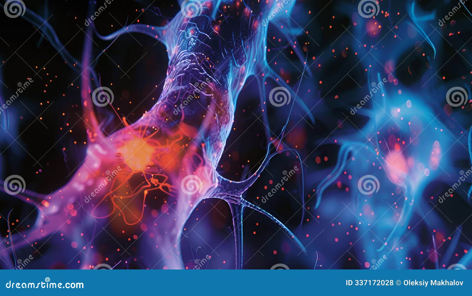 Fluorescence Microscopy Image Capturing Distribution of Specific Type ...