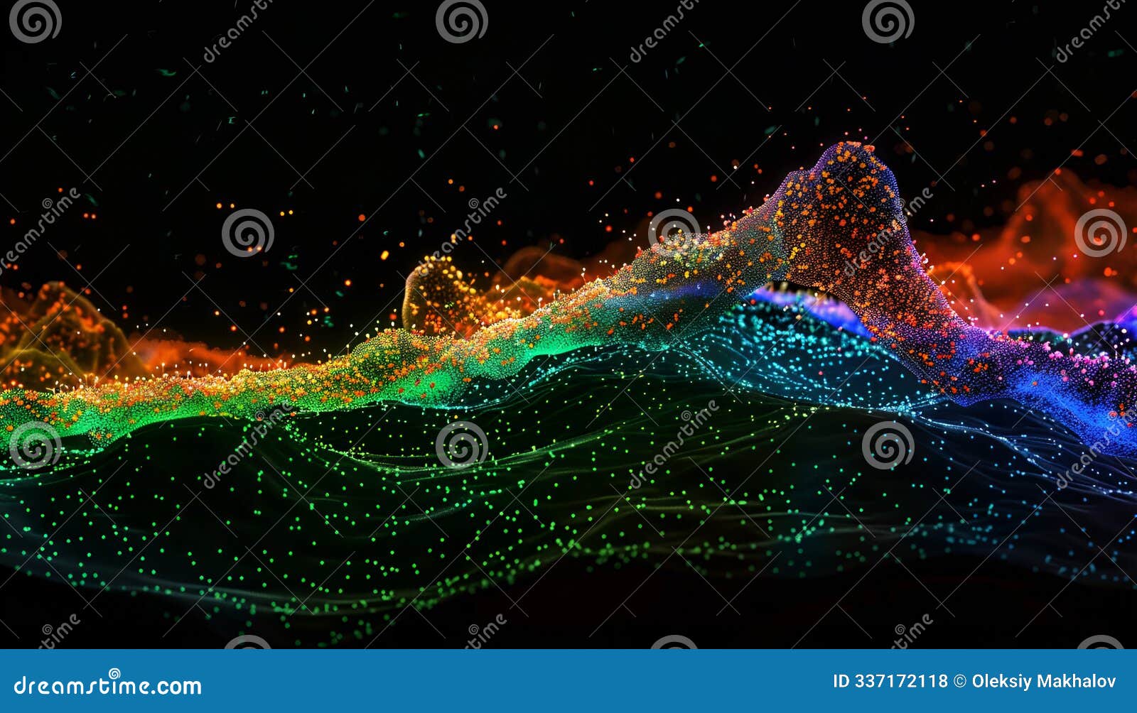 Fluorescence Microscopy Image Capturing Distribution of Specific Type ...