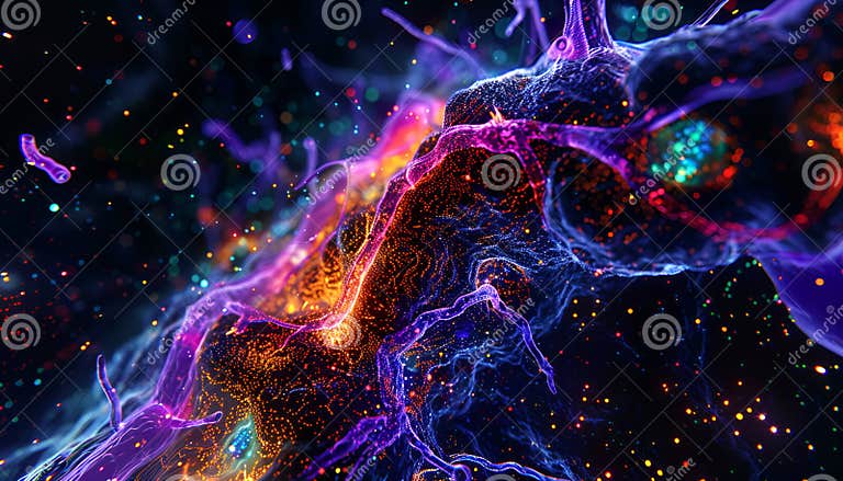 Fluorescence Microscopy Image Capturing Distribution of Specific Type ...