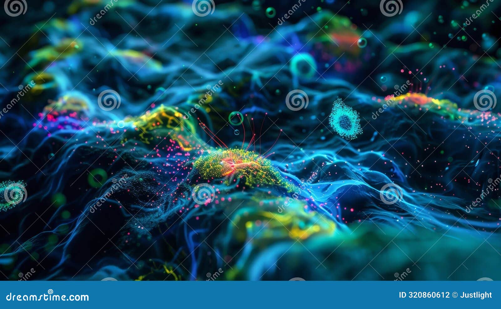 A Fluorescence Microscopy Image Of A Cell Undergoing Gene Silencing ...