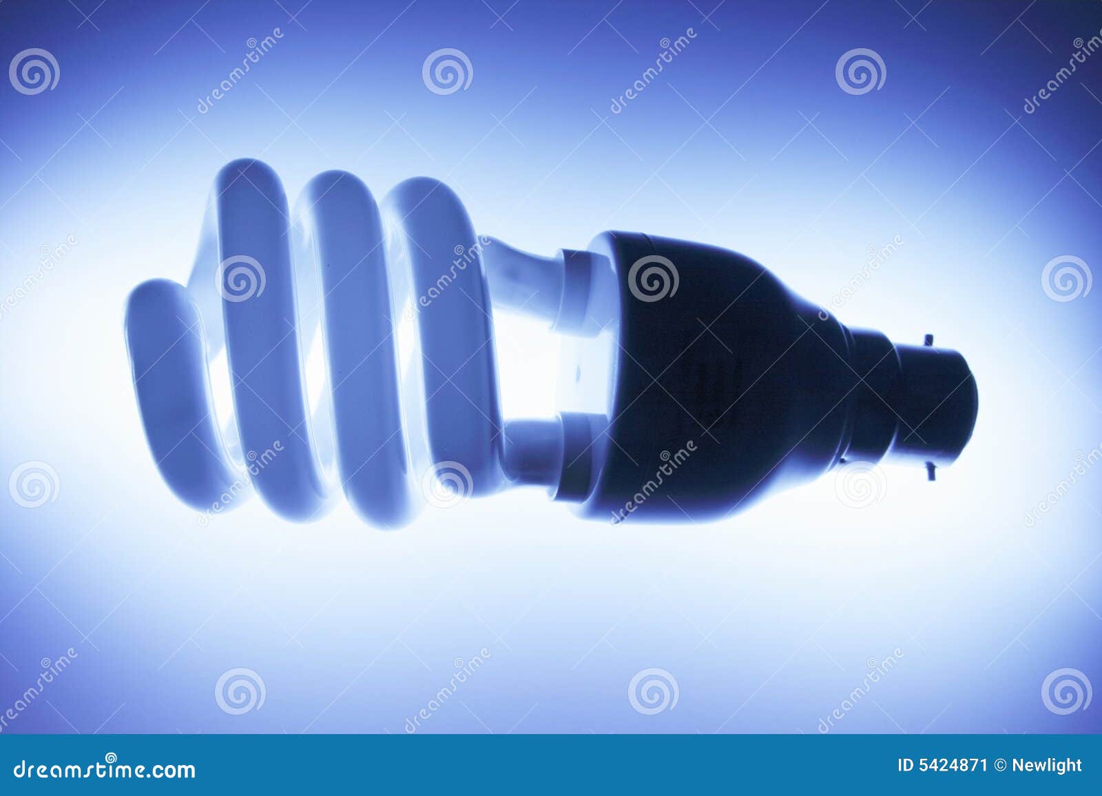 Fluorescent Bulb On A Green Background With A Recycling Sign Royalty ...