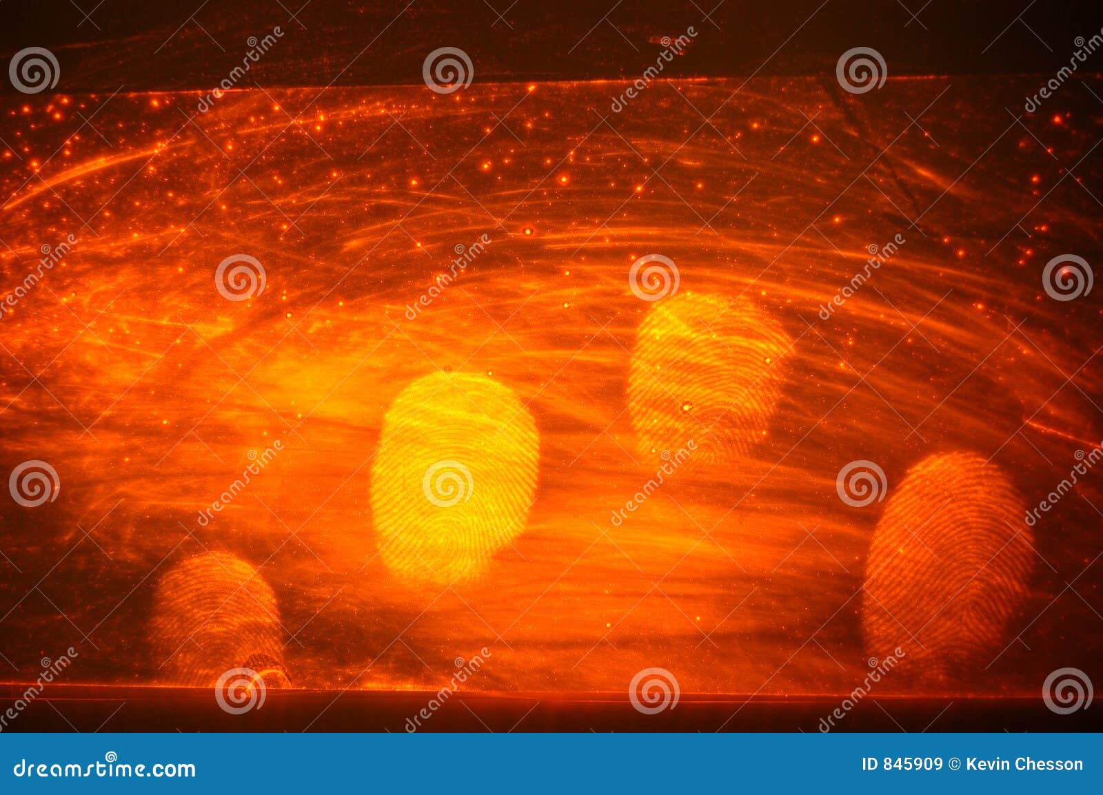 Fluorescent Fingerprints # 2 Stock Image - Image of body, ridges: 845909