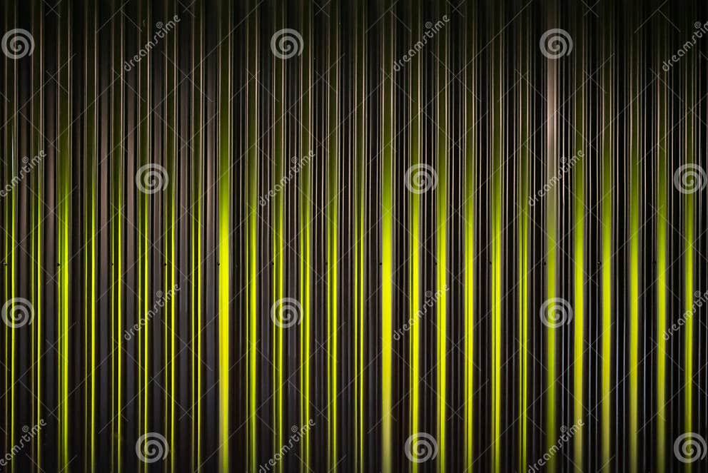 Fluorescent Green Color Gradient Glow Reflection on Parallel Lines ...