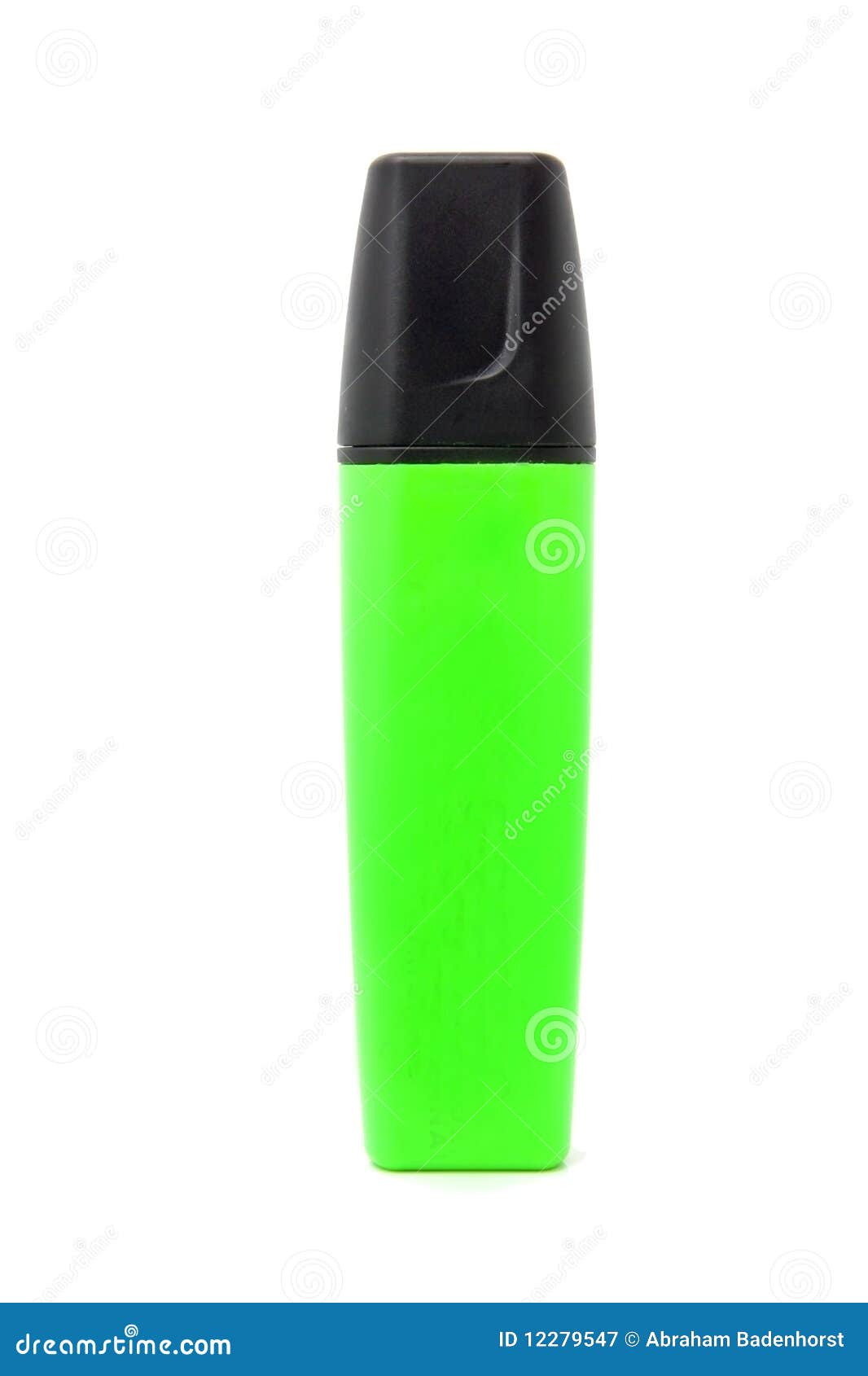 Fluorescent Green Highlighter Stock Image - Image of highlighter ...