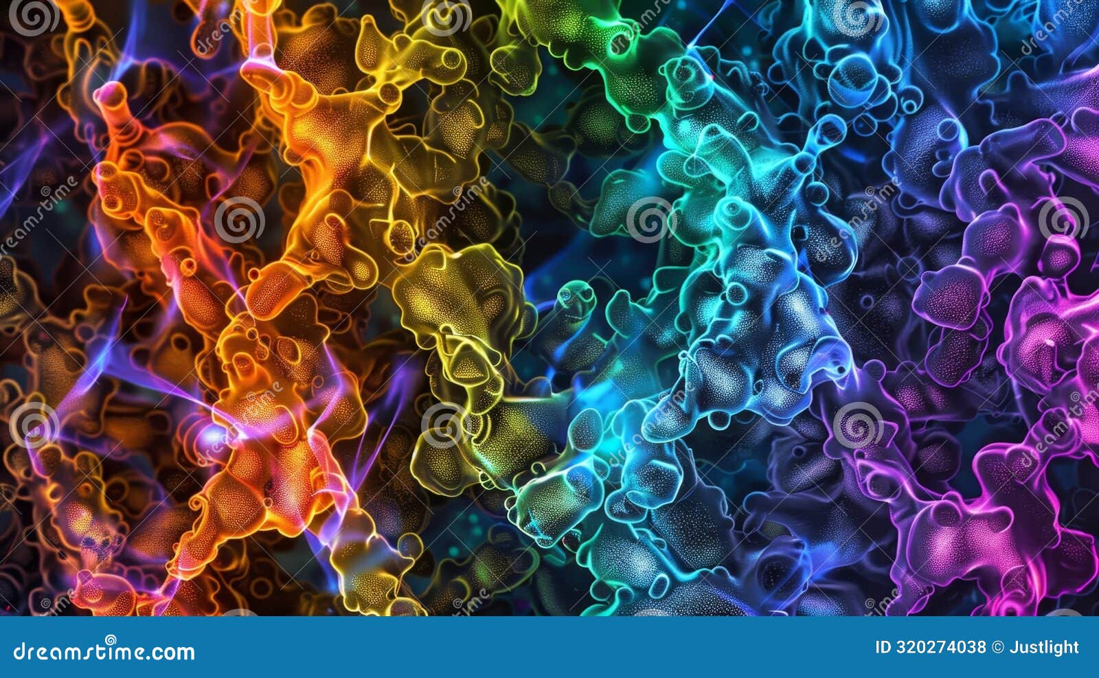 A Fluorescent Image Of Dynein Proteins Actively Transporting Cargo ...