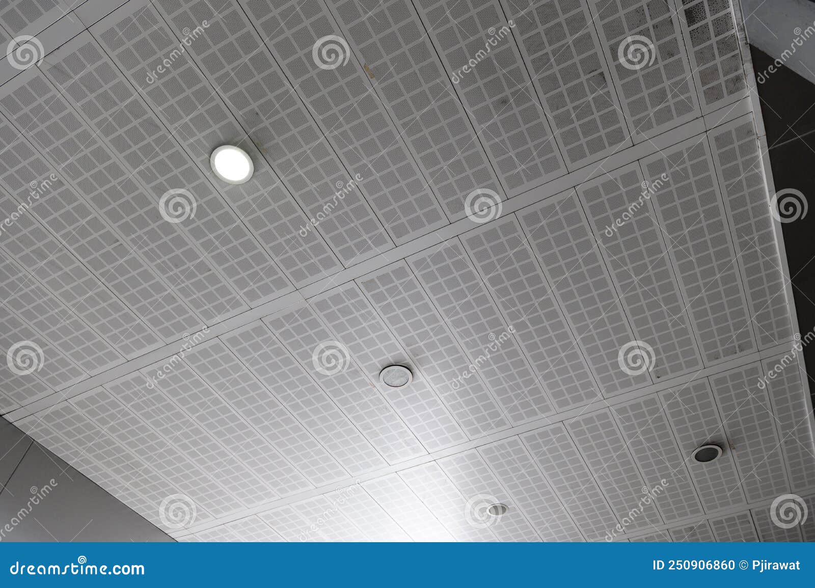 Fluorescent Lamps on the Modern Ceiling Stock Photo - Image of ecology ...