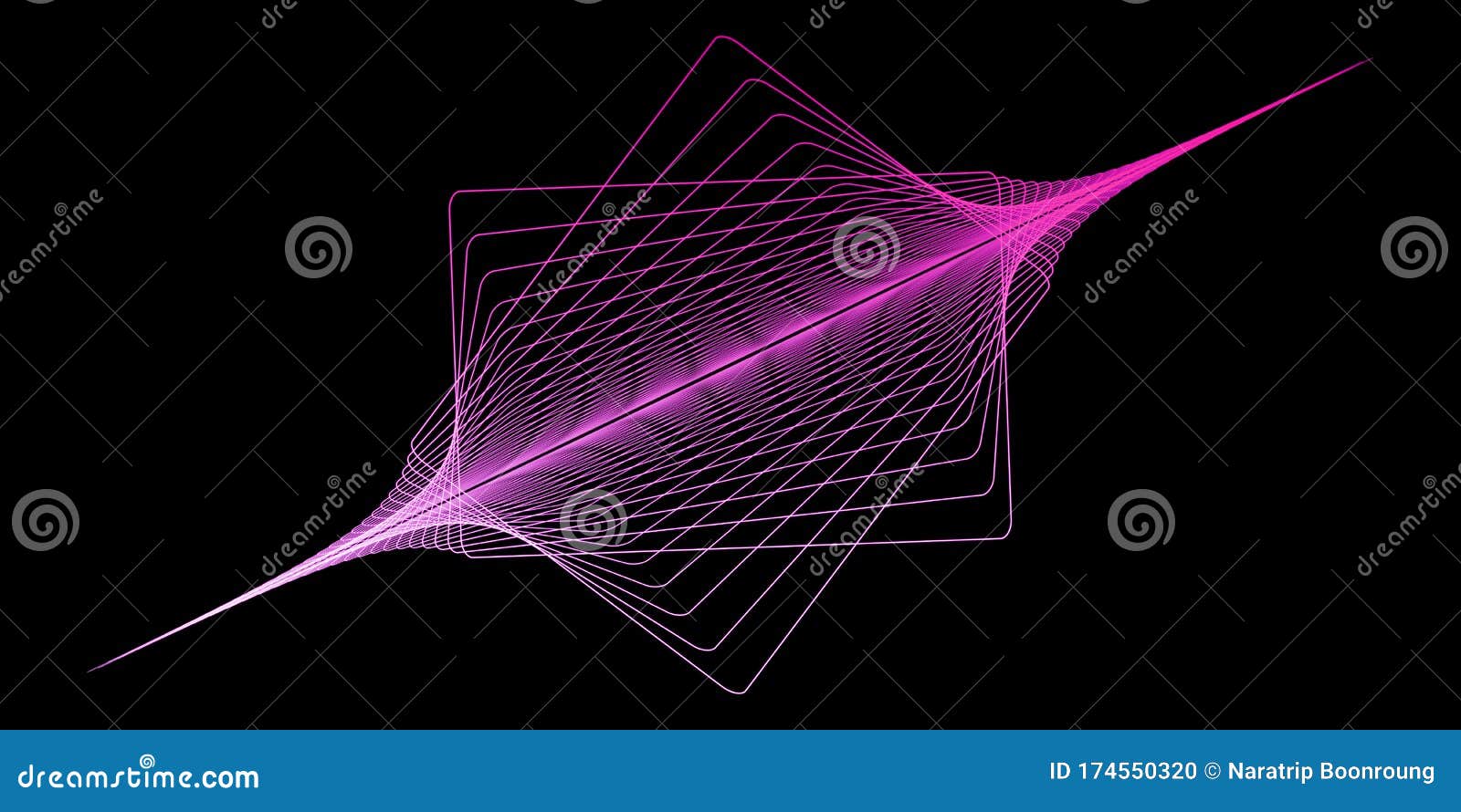 Fluorescent Laser Light Straight Line Pattern on a Black Background ...