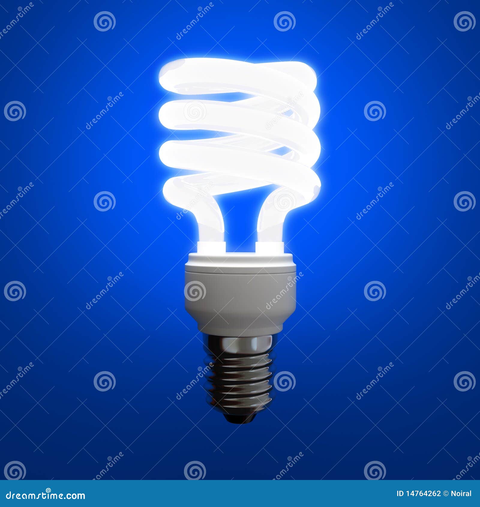 Fluorescent Light Bulb Cartoon Vector | CartoonDealer.com #4155677