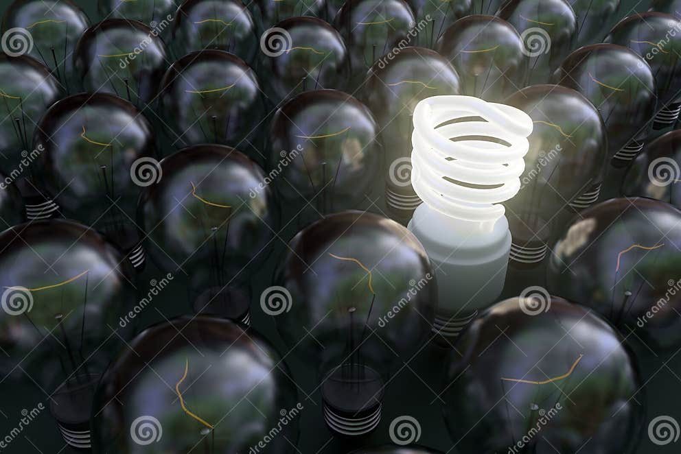 Fluorescent light bulb stock photo. Image of fluorescent - 7807040