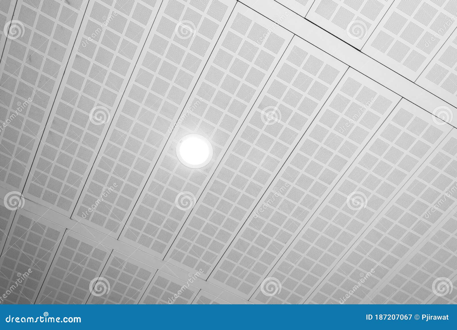 Fluorescent Light on the Modern Ceiling Stock Image - Image of concept ...