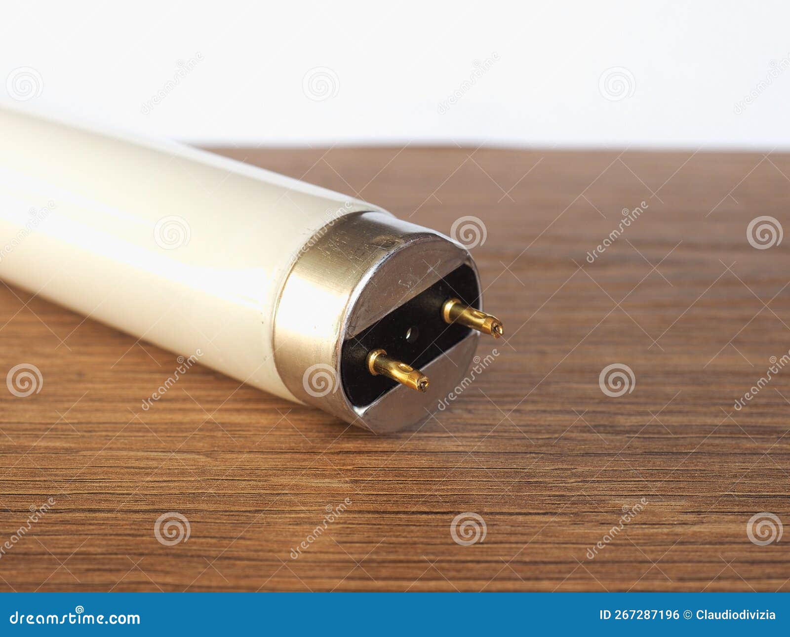Fluorescent light tube stock photo. Image of wood, object - 267287196