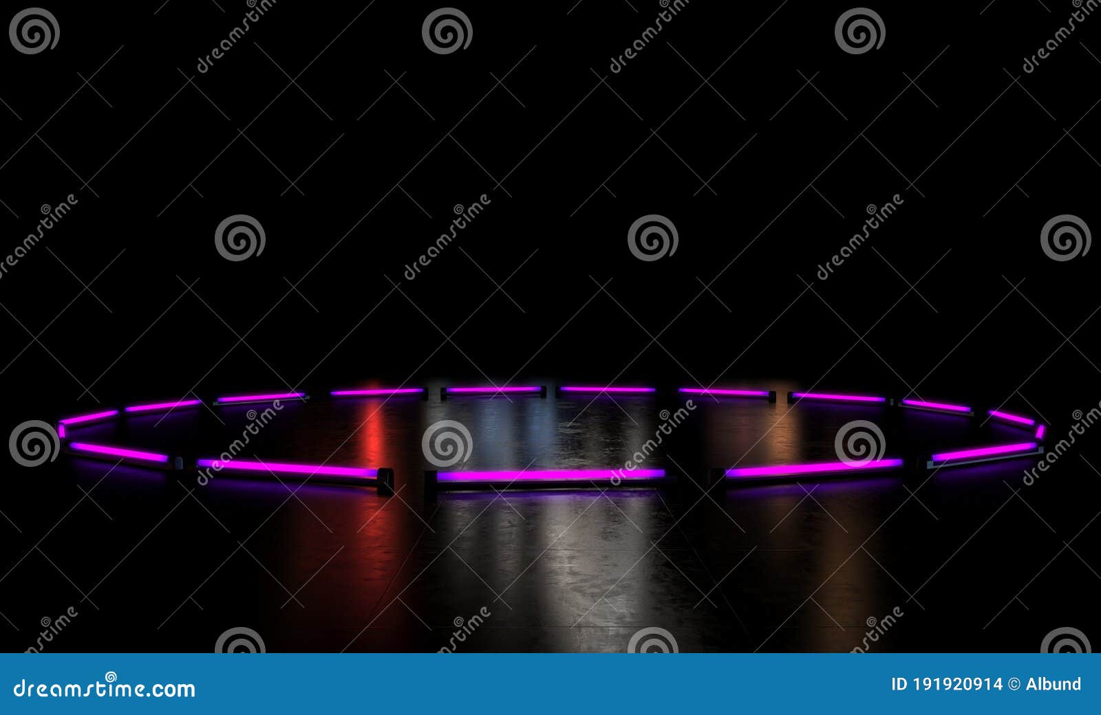 Fluorescent Lights Setting Concept Stock Illustration - Illustration of ...