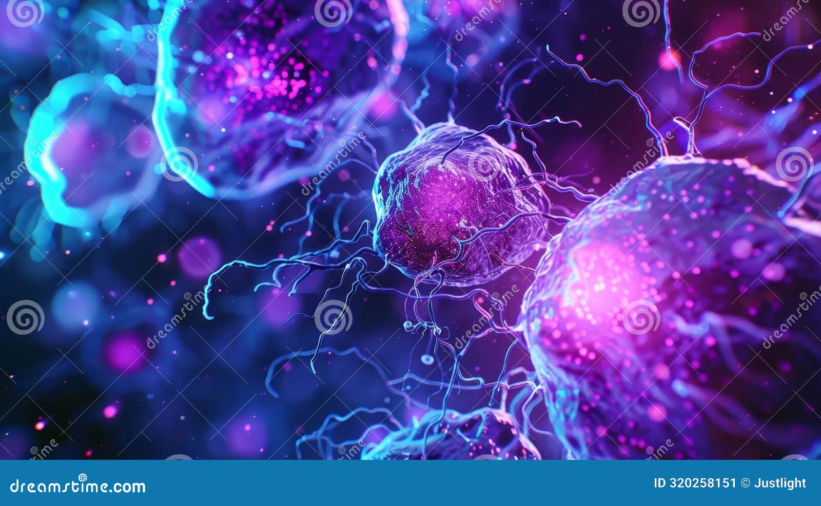 A Fluorescent Microscope Image of a Cell Undergoing Apoptosis Triggered ...