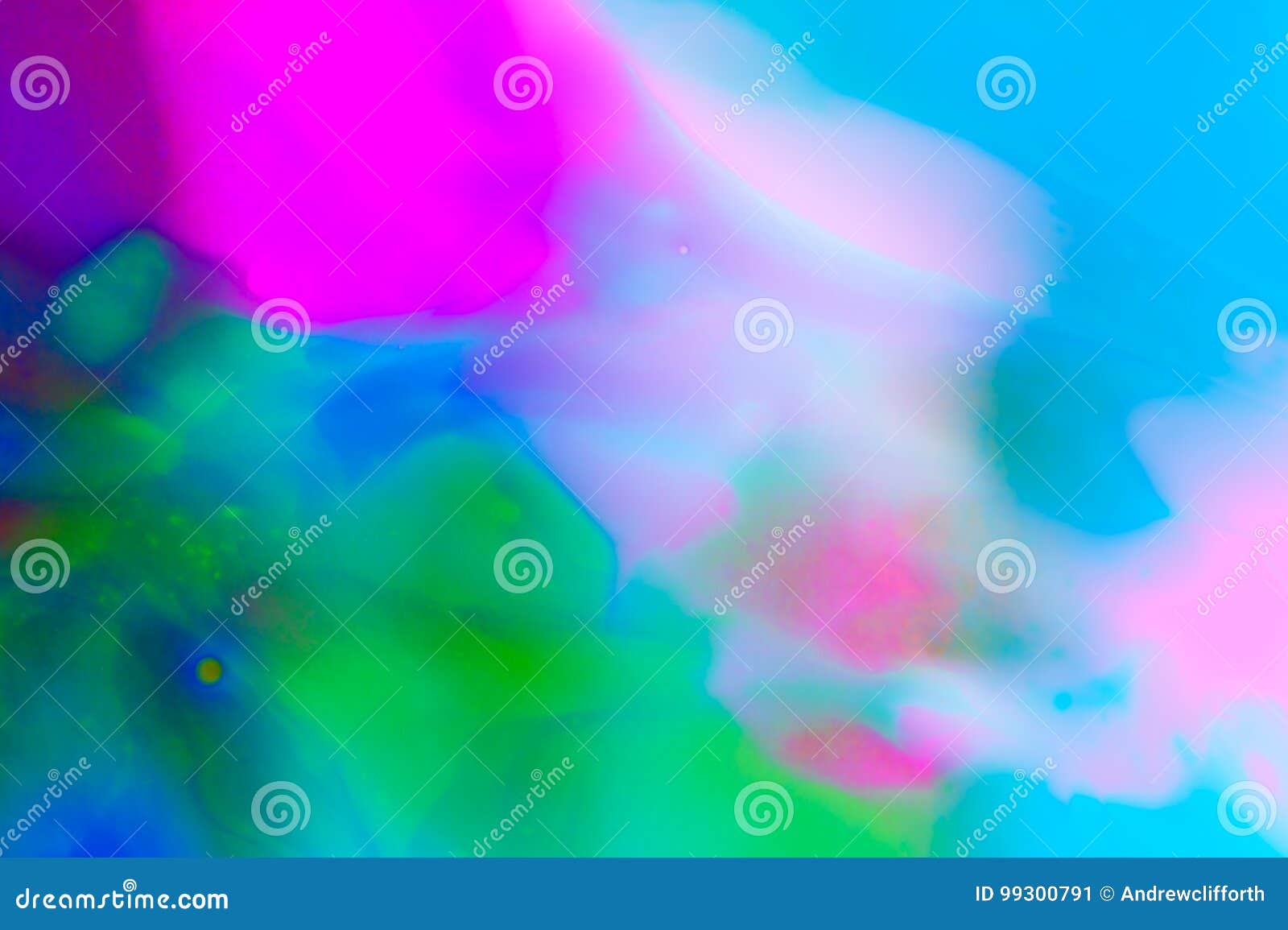Fluorescent Paint Patterns Under Black Ultraviolet Light Stock Image ...