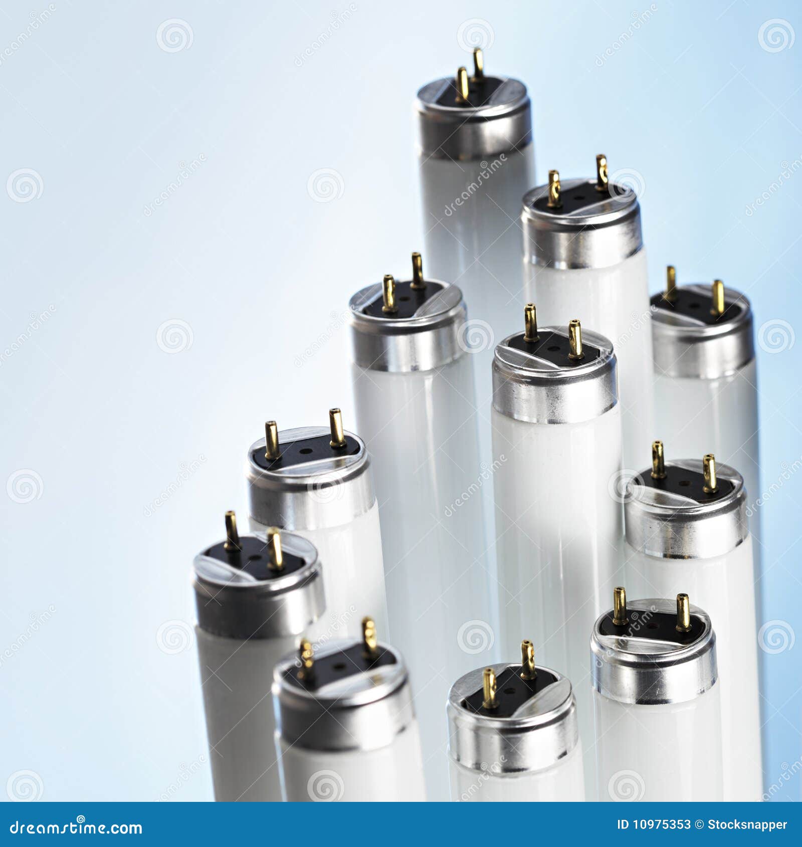 Fluorescent tubes stock image. Image of electric, tube - 10975353