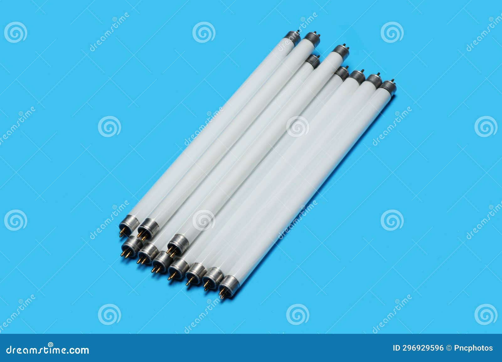 Fluorescent Tubes Stacked Together. Stock Photo - Image of gasses ...