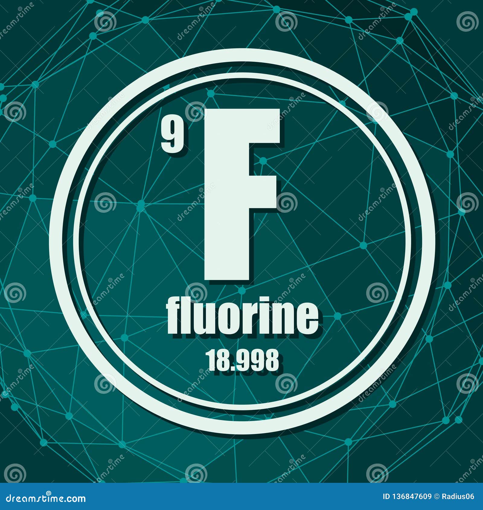 Fluorine chemical element. stock vector. Illustration of fluorine ... Fluorine chemical element. stock vector. Illustration of fluorine ...