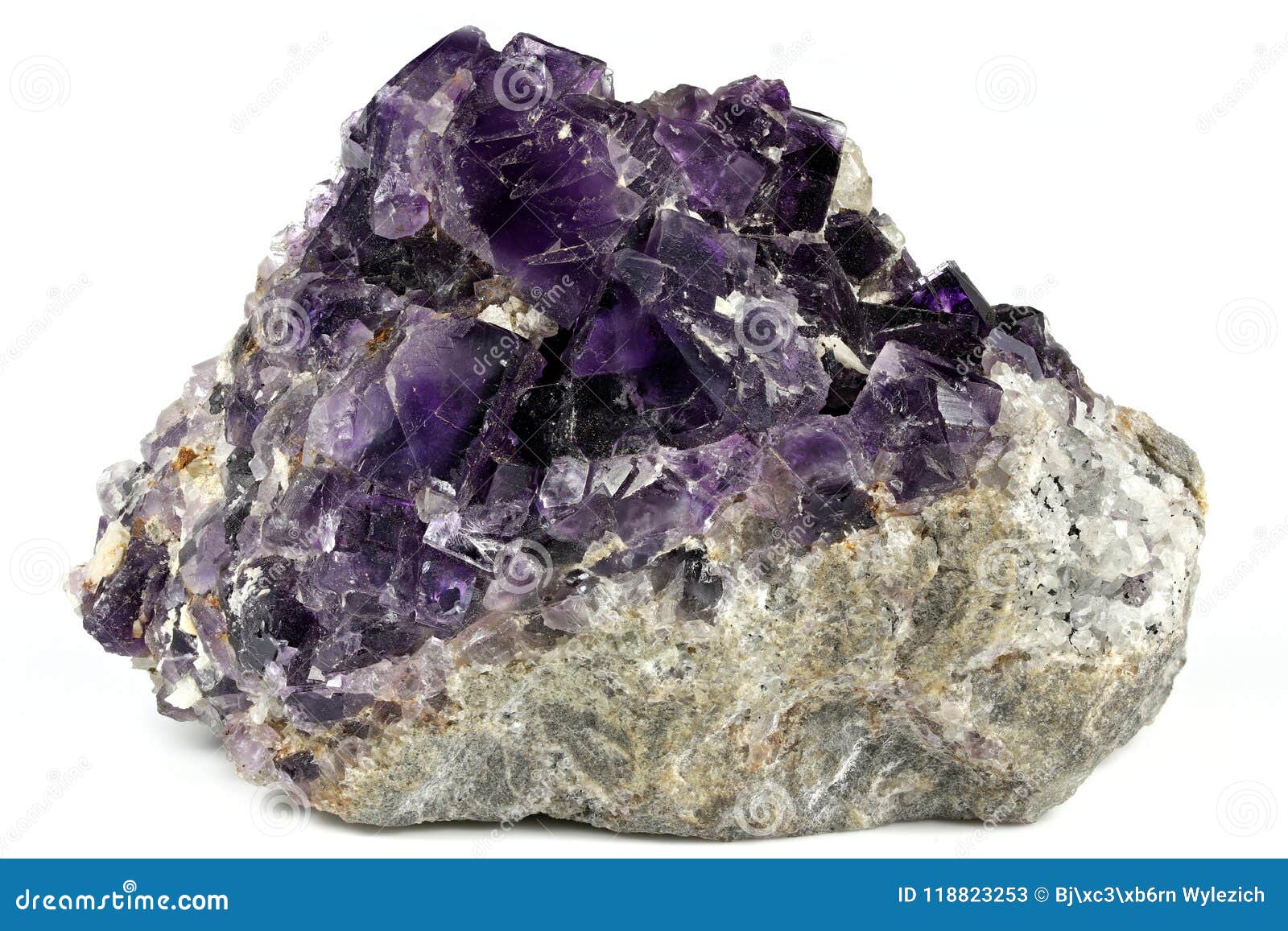 Fluorite stock image. Image of natural, isolated, unprocessed - 118823253