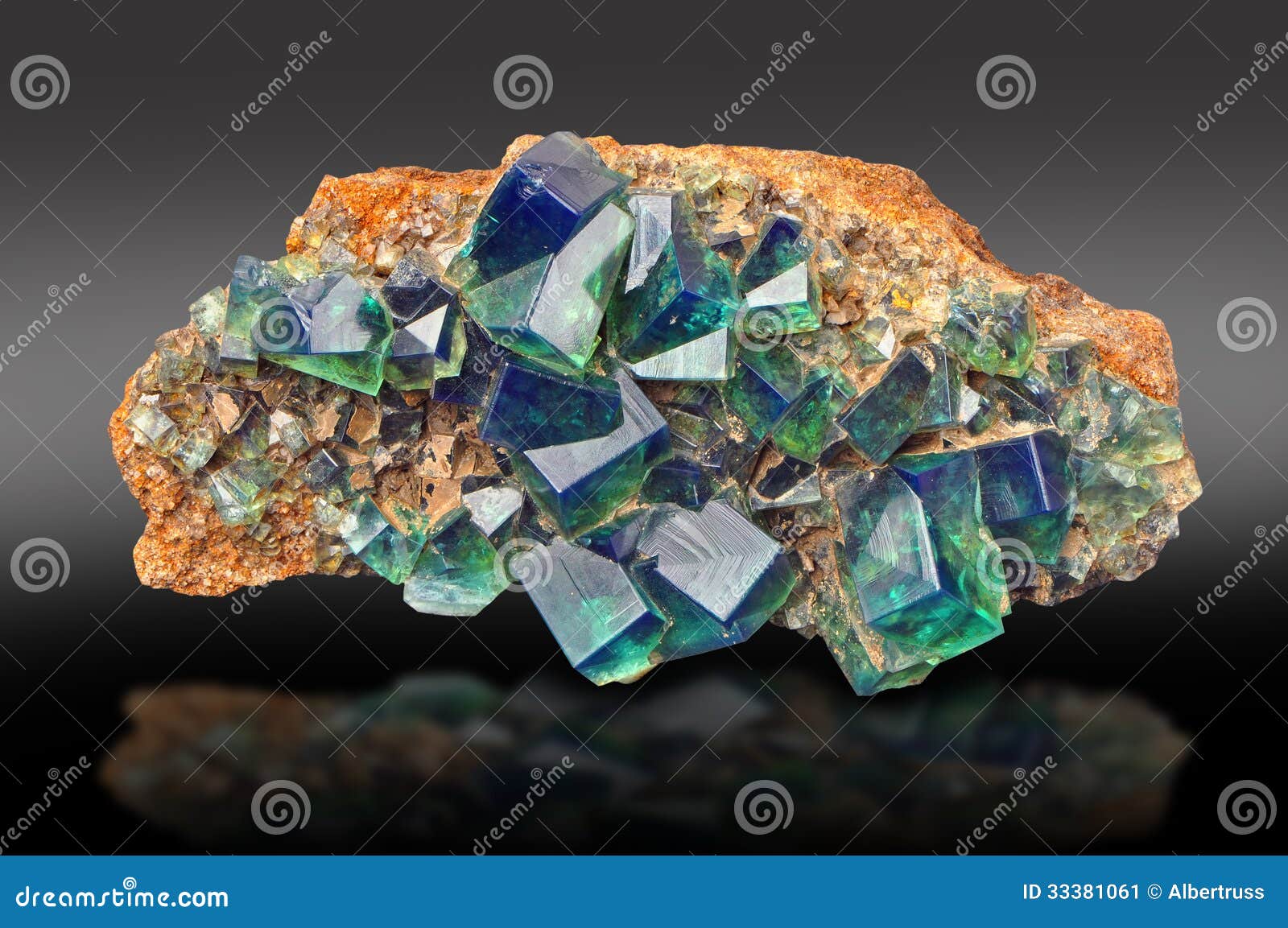 Fluorite stock image. Image of fluorine, mineral, fluorescence - 33381061