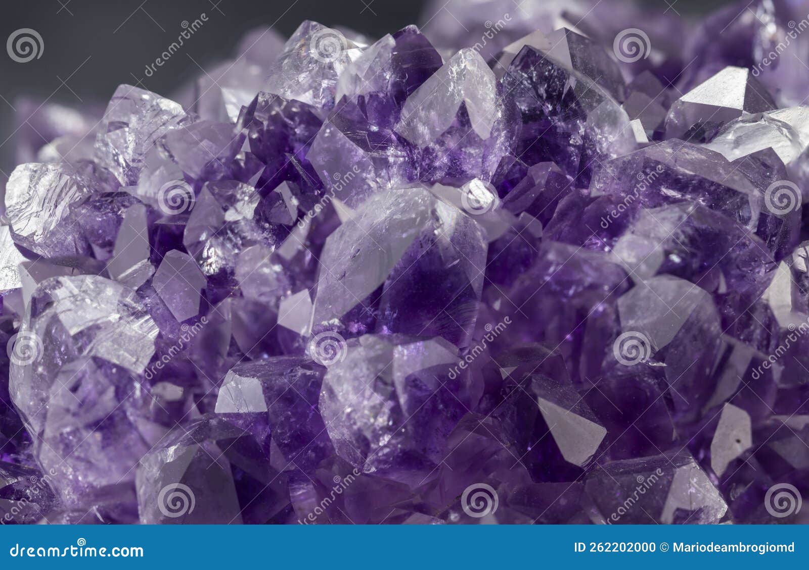 Amethyst Quartz Mineral Sample Stock Photo - Image of nature, cubic ...