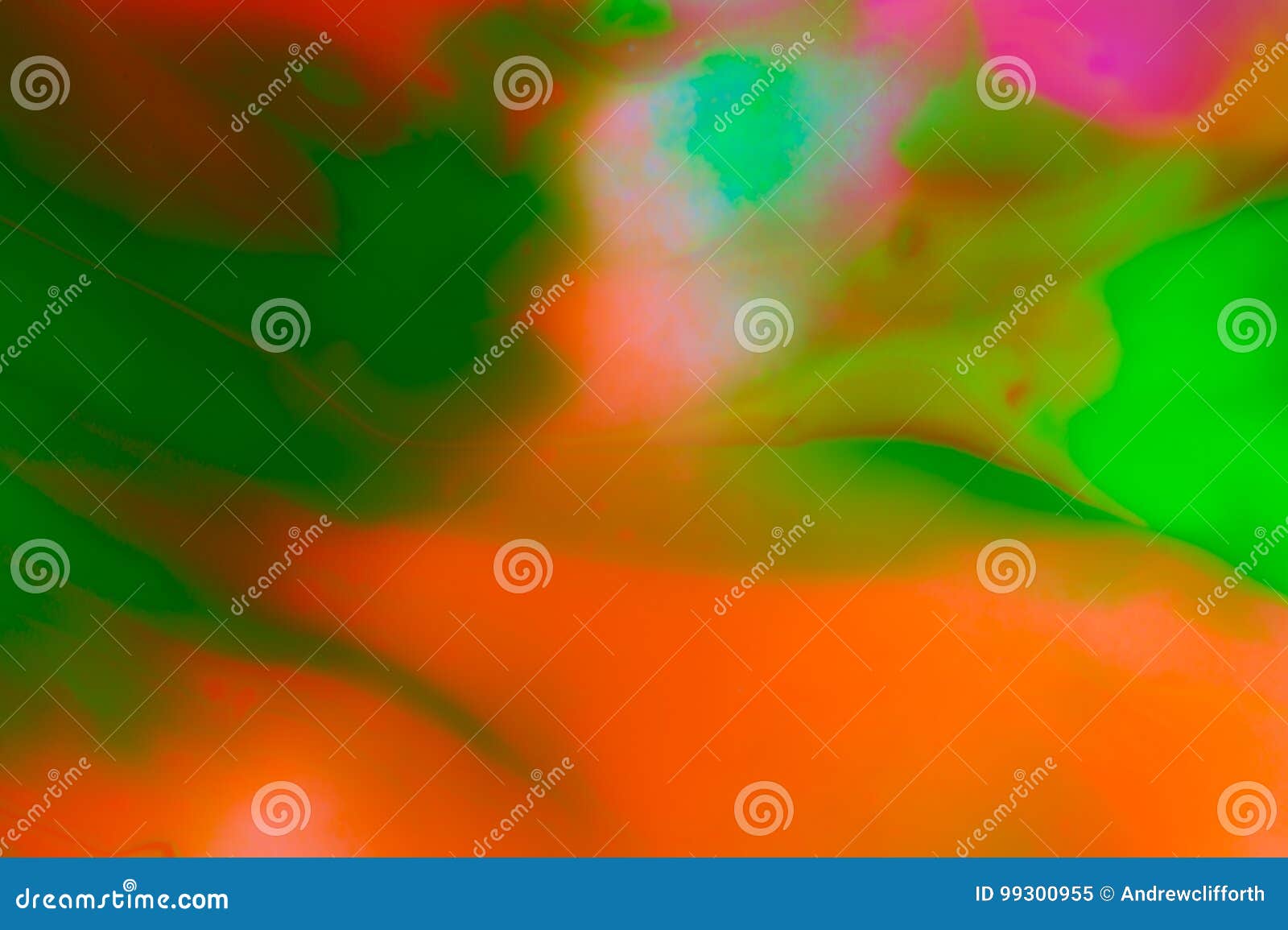 Fluorescent Paint Patterns Under Black Ultraviolet Light Stock Image ...