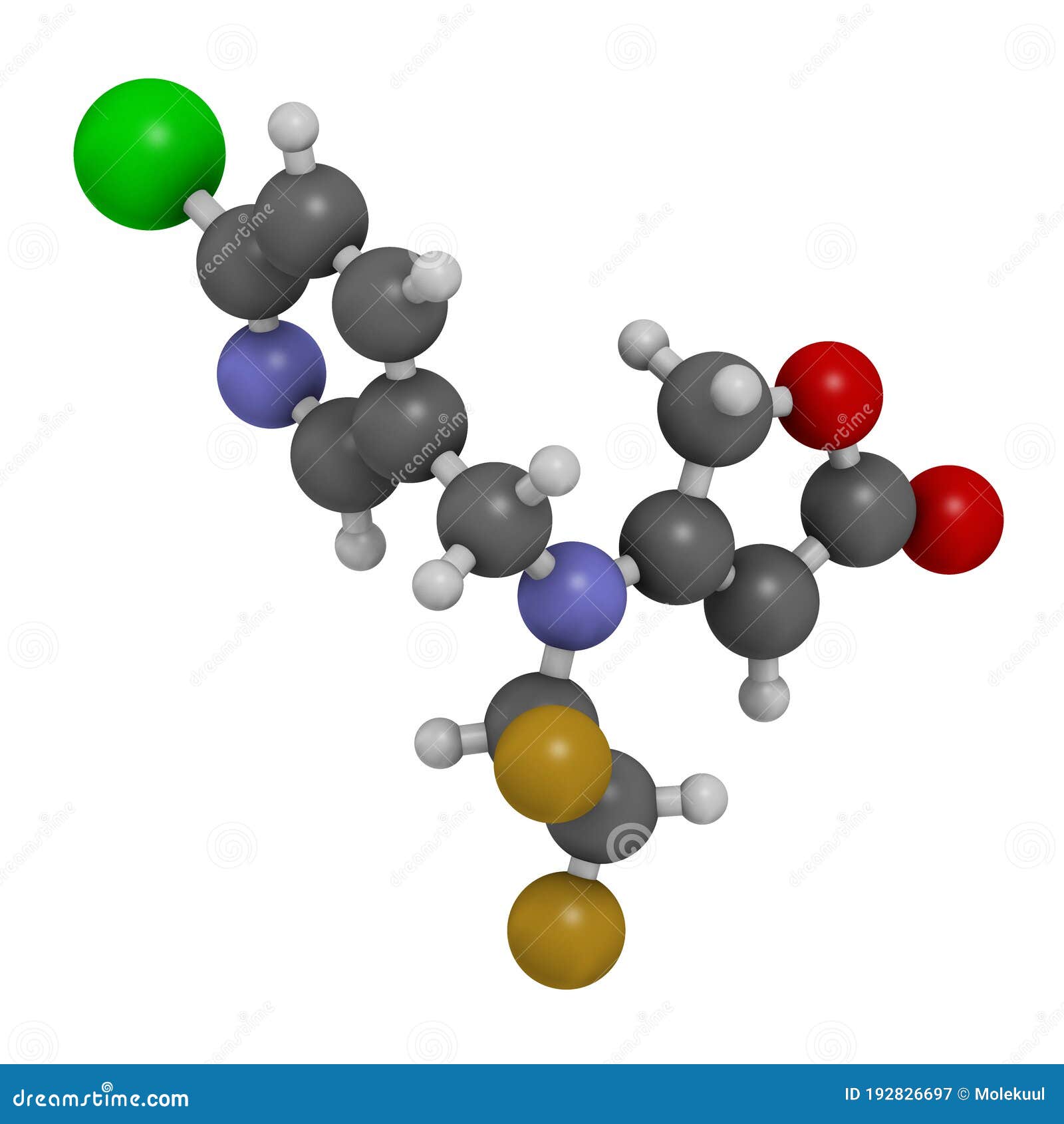 Flupyradifurone Neonicotinoid Insecticide Molecule. 3D Rendering Stock ...