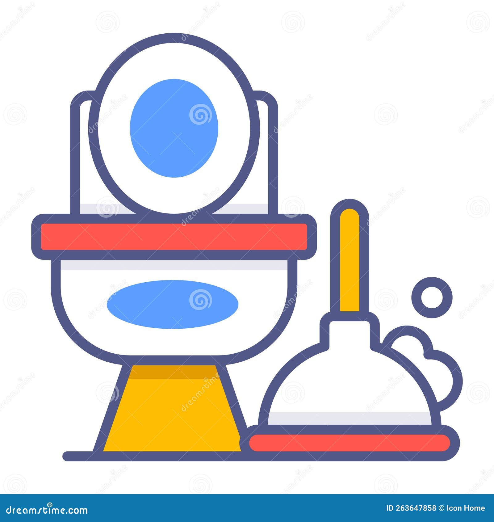 Flush Cleaning Modern Concepts Design, Premium Quality Vector ...